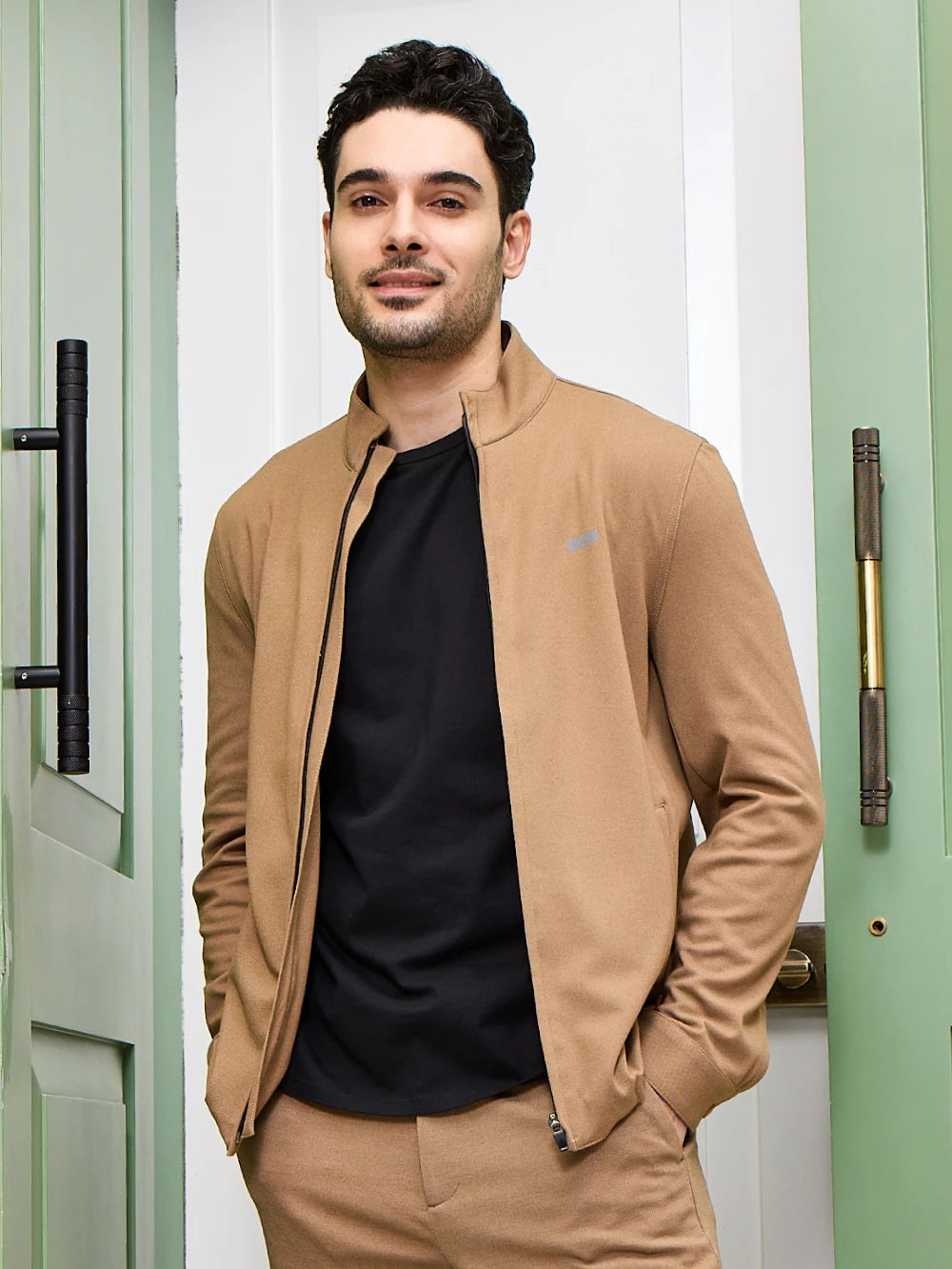 Stylish Men's Full Sleeve Shackets - Funnel Neck Jackets