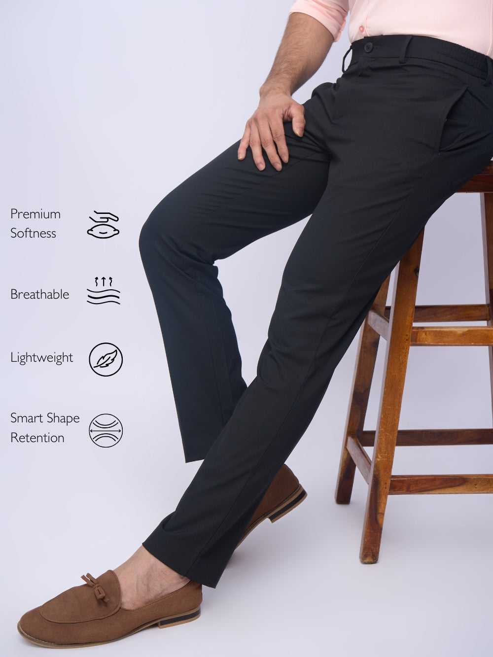 Hyperflex Essential Trouser for men | Stretchable | Comfortable